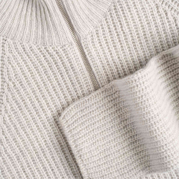 North Outdoor | Magnolia Half Zip Merinoneule W - puuronharmaa